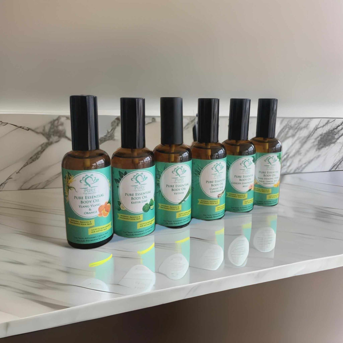 Pure Essentials Body Oil, Set of 6 – Pure Thai Naturals