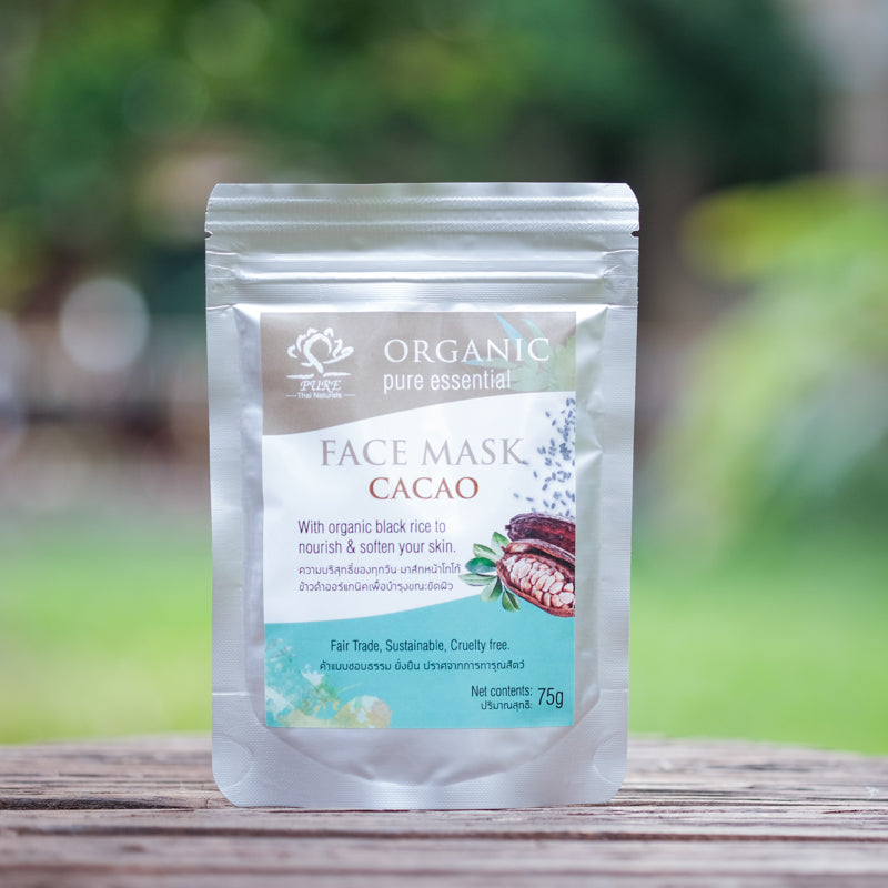 Face Mask Cacao 75g – Pure Thai Naturals